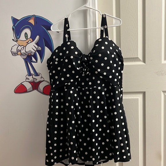 torrid | Swim | Torrid Swimwear In Black With White Dots One Piece Size ...